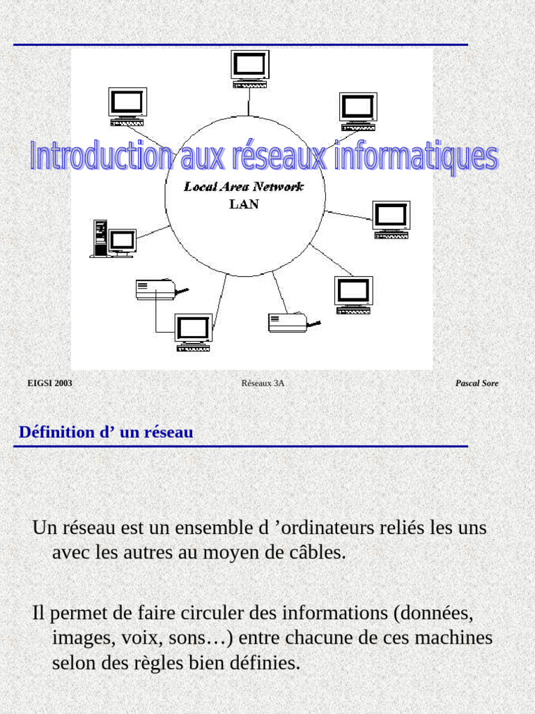Cours Reseau STG | PDF | Serveur (Informatique) | Pair à pair
