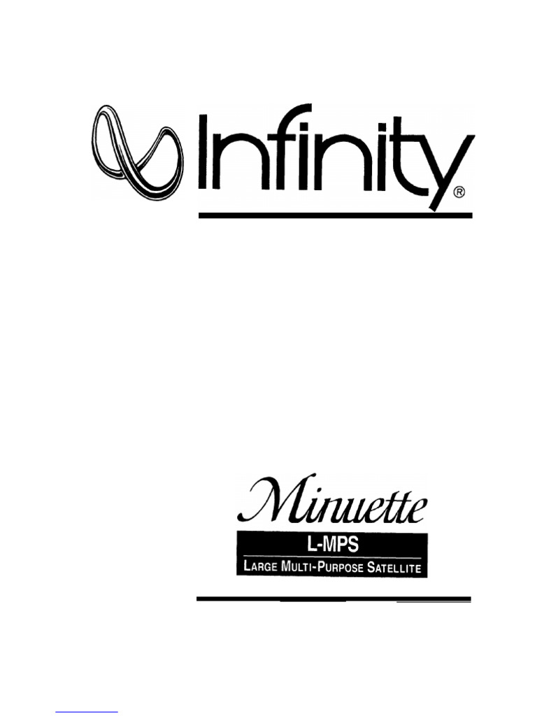 Infinity 5.1 Minuette - Lmps | PDF | Loudspeaker | Amplifier