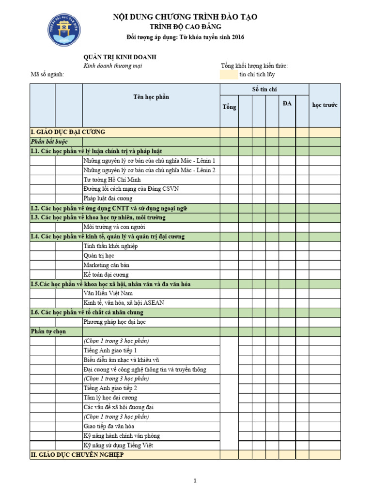 CTDT KDTM-CD2016 | PDF