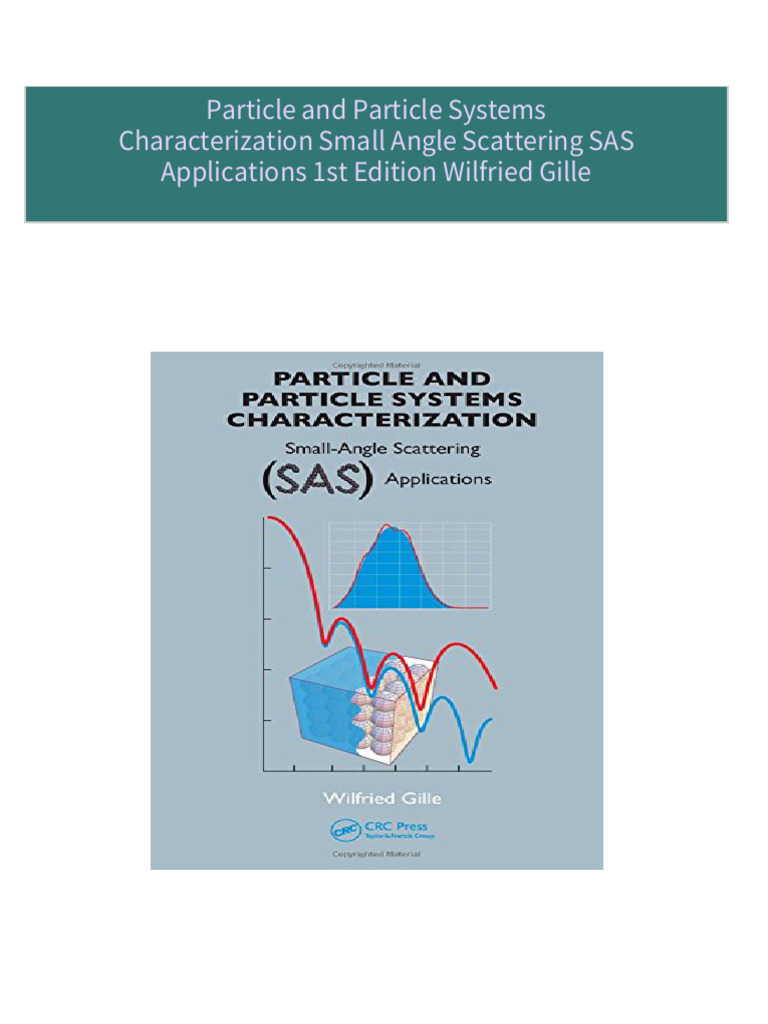 PDF Particle and Particle Systems Characterization Small Angle Scattering SAS Applications 1st ...