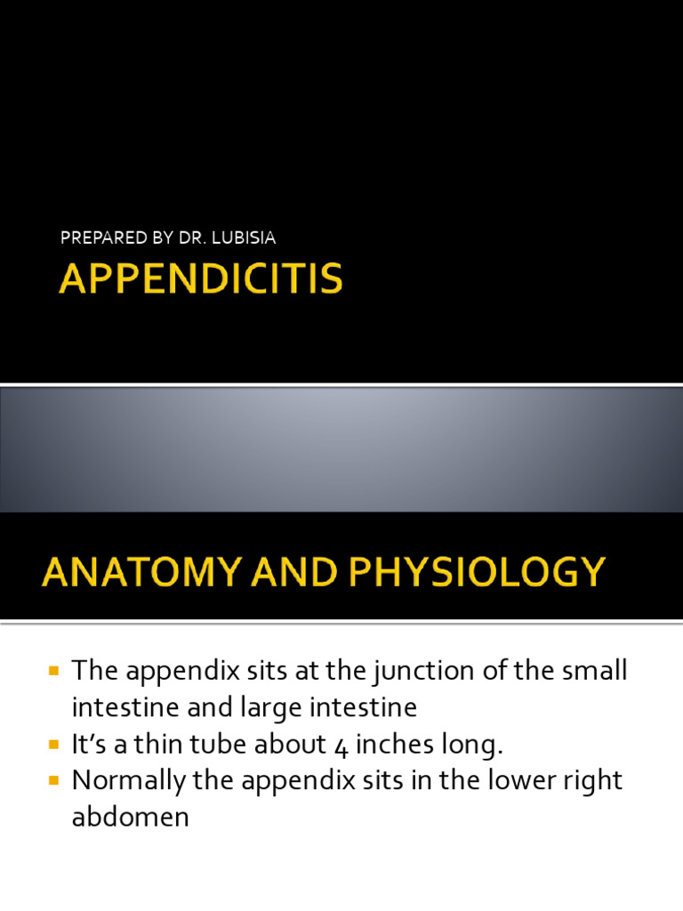 APPENDICITIS | PDF | Inflammation | Abdomen