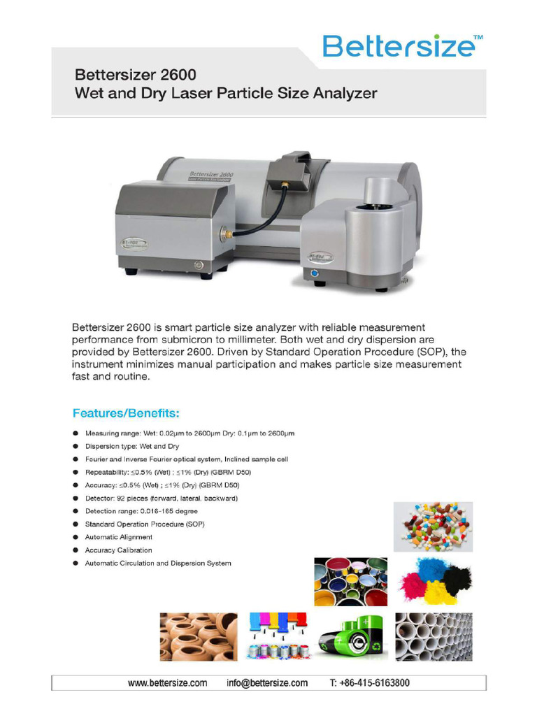 Bettersizer 2600 Brochure-Compressed | PDF