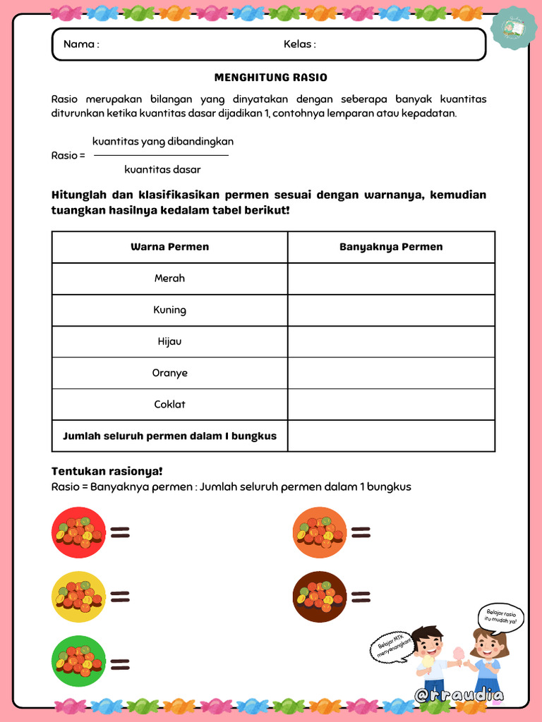 LKPD Rasio Permen | PDF