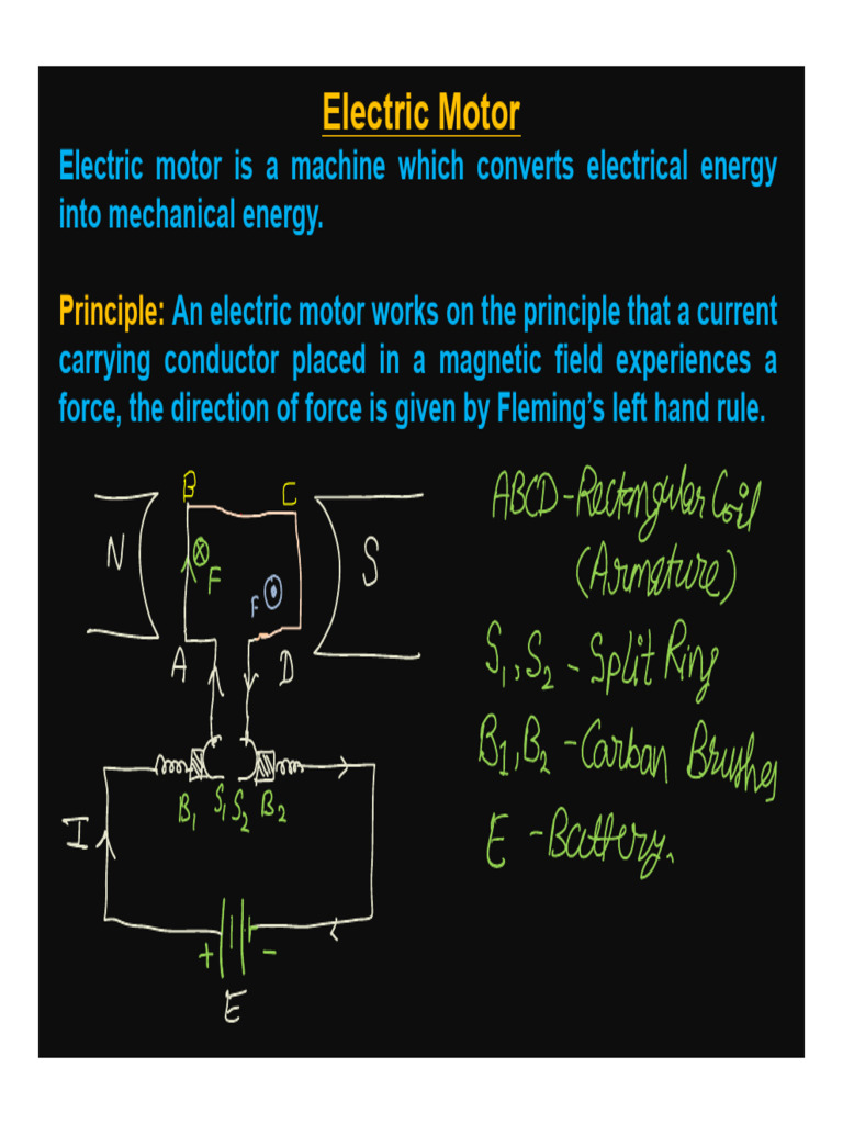DC Motor Notes | PDF