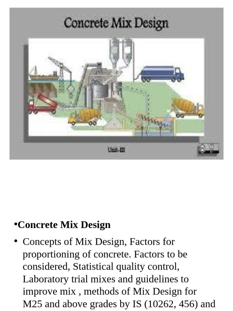 CT Unit 3 Mix Design | PDF | Concrete | Standard Deviation