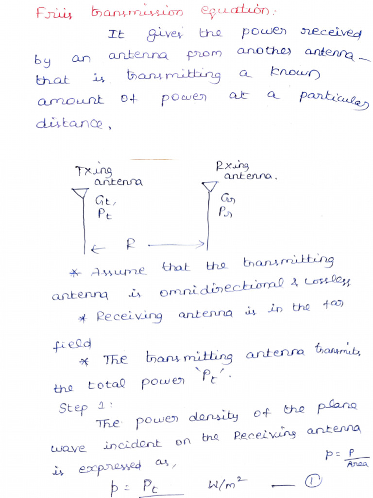 Friis Transmission Equation | PDF | Electronics | Radio Technology