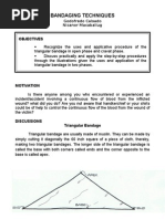 Bandaging Technique | PDF | Hand | Knot