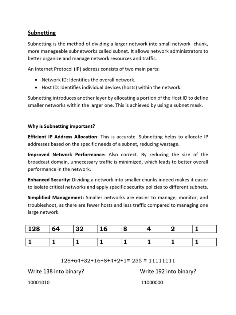 Subnetting for Network Admins | PDF | Ip Address | Computer Network