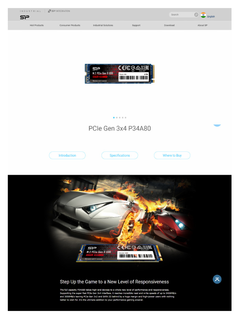 SILICON-POWER 1TB M.2 NVME PCIe Gen3x4 P34A80 | PDF