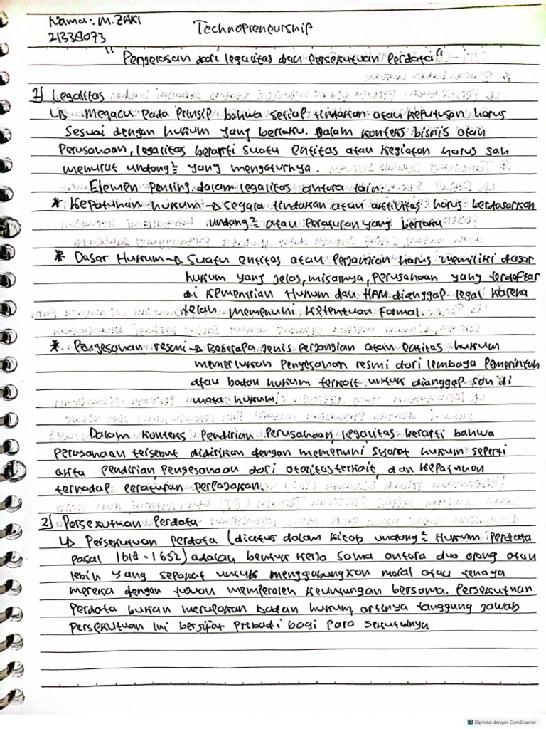 Tugas 5 Technopreneurship M.zaki 2133807 | PDF