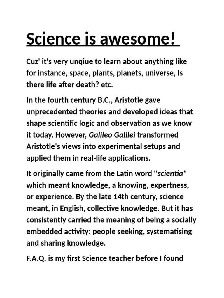 Science is awesome!!! | PDF | Science | Moon