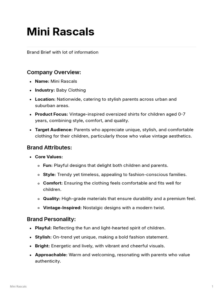 Mini Rascals | PDF | Logos | Brand