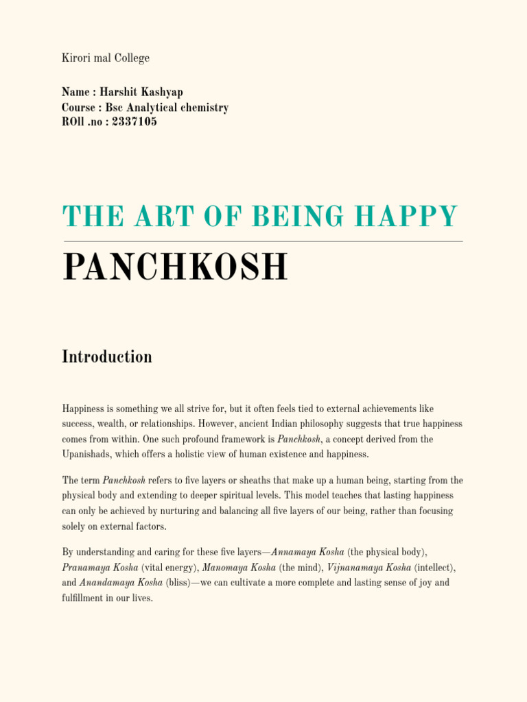 Class Notes Pdf Happiness Contentment