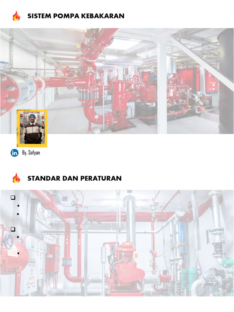 Standar dan Komponen Pompa Kebakaran | PDF