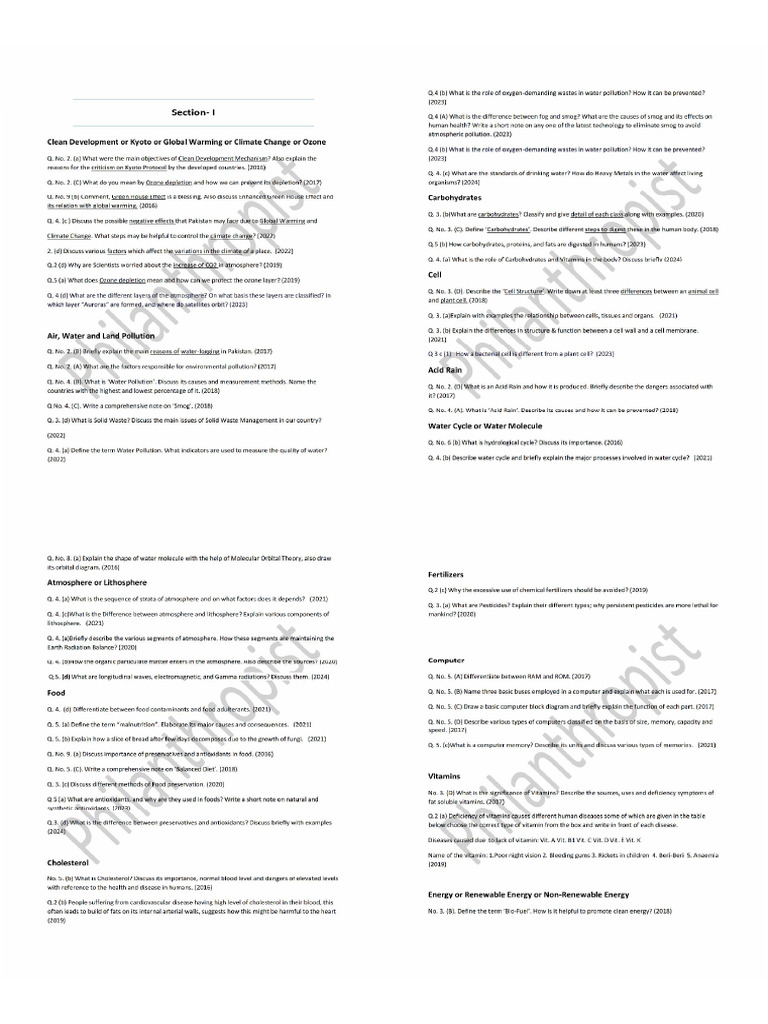GSA Past Paper analysis 2 | PDF