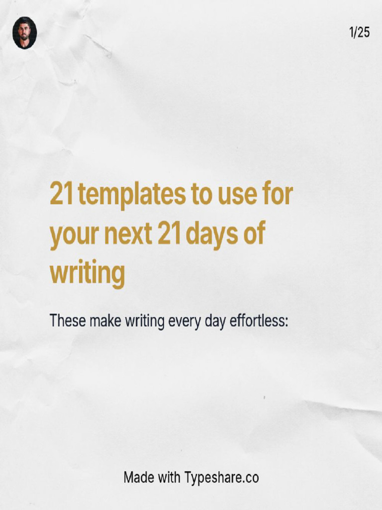 21 Template For Next 21 Days | PDF
