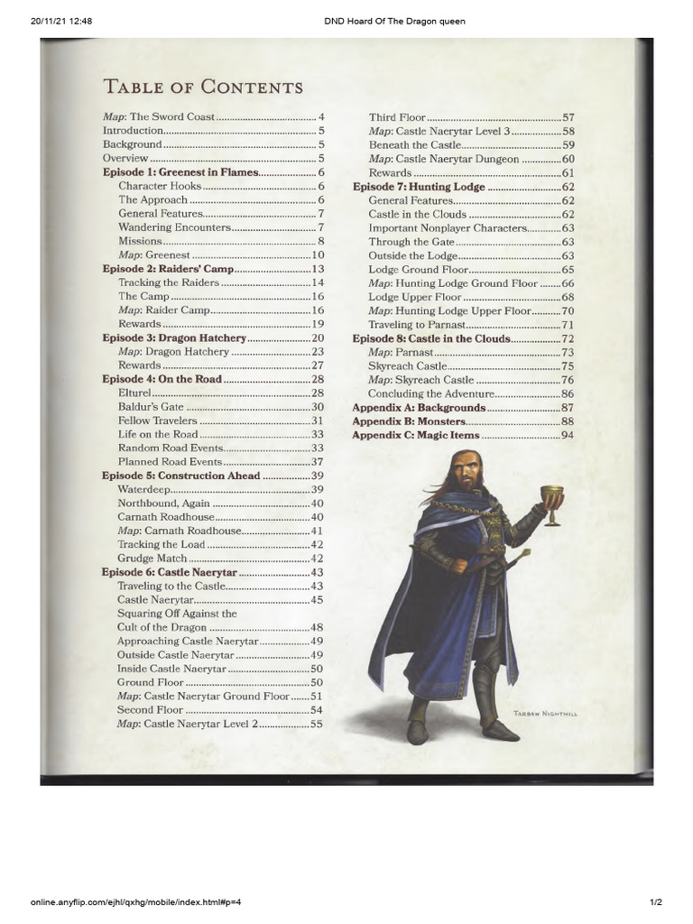 DND Hoard of The Dragon Queen | PDF
