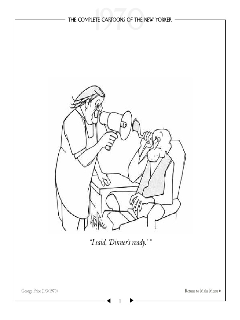 "I Said, Dinner's Ready.' ": The Complete Cartoons of The New Yorker ...