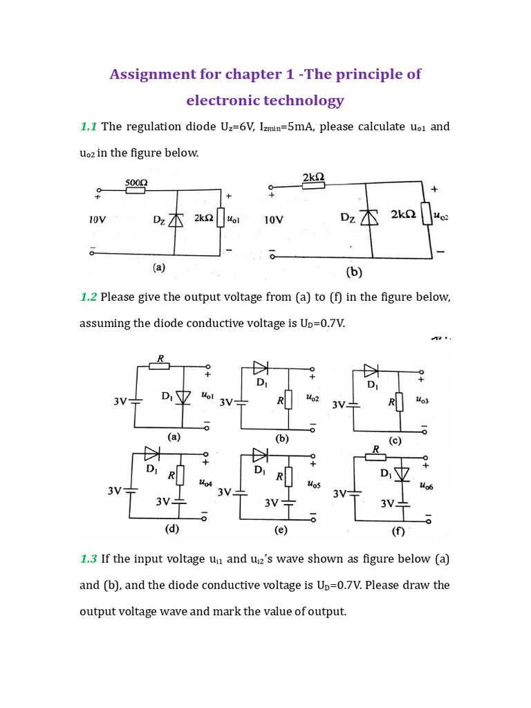 Electronic-Assignment For Chapter 1 | PDF