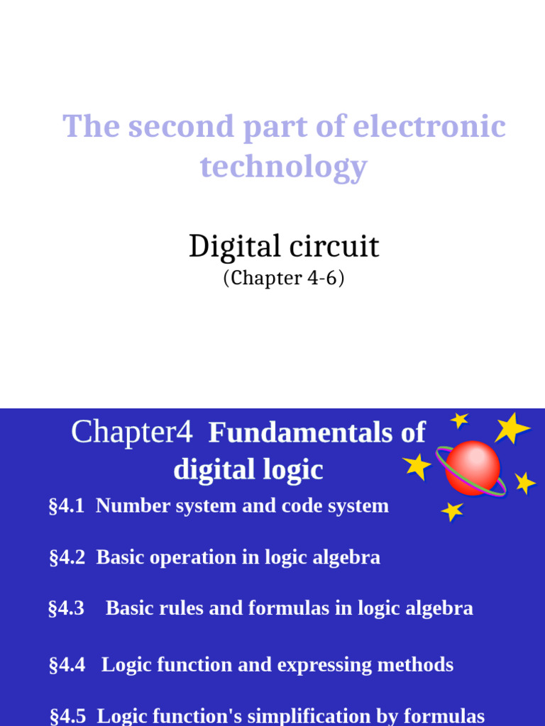 Electronics-Chapter4(final version) | PDF | Logic Gate | Digital Signal