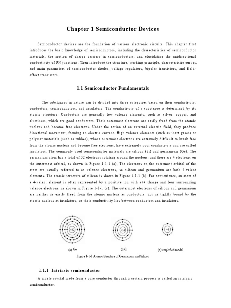 Textbook-Chapter 1 | PDF | Semiconductors | Diode