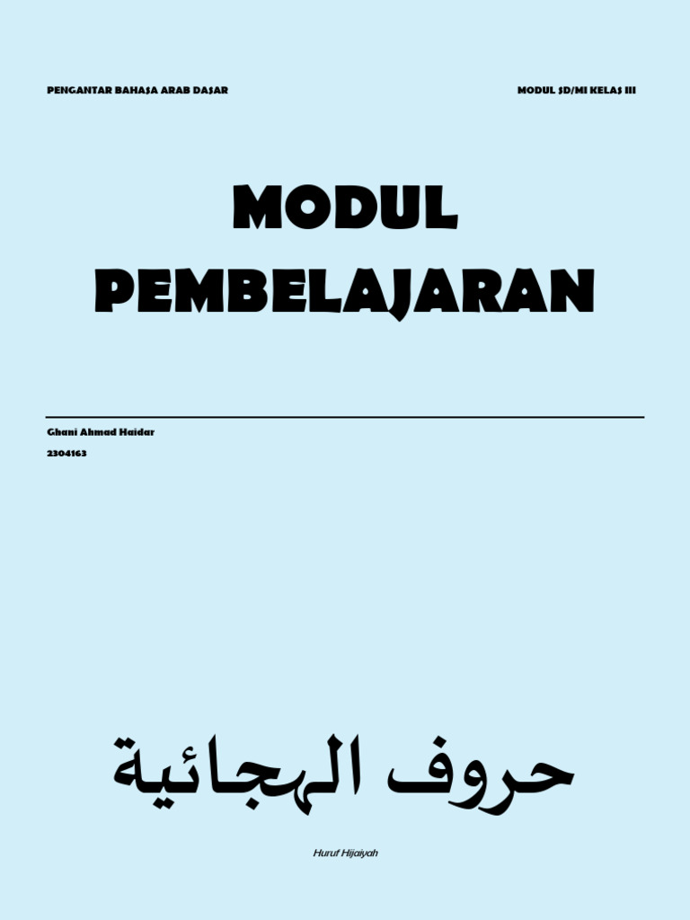 Ghani Ahmad Haidar_2304163_Bahan Ajar Konvensional | PDF