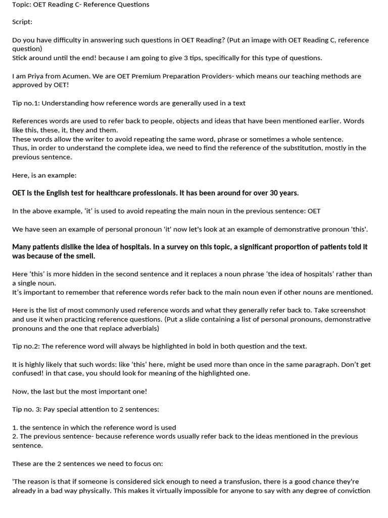 Script For WK 3 - 230203 - 233025 | PDF | Noun | Word