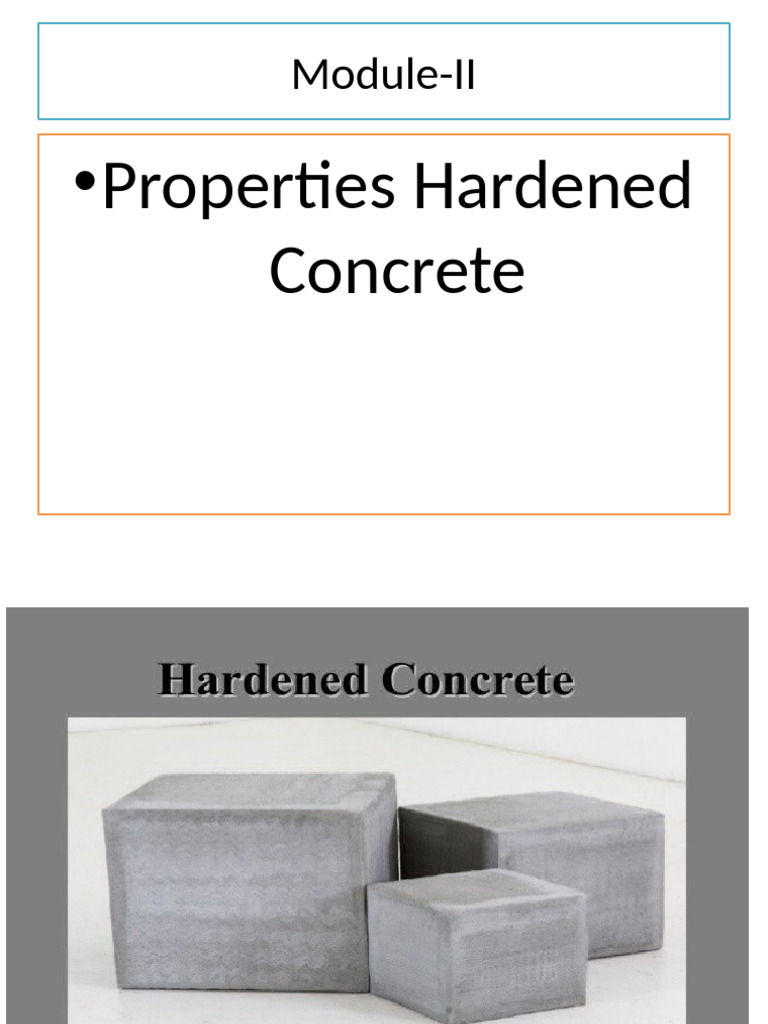 Hardened Concrete | PDF | Concrete | Young's Modulus
