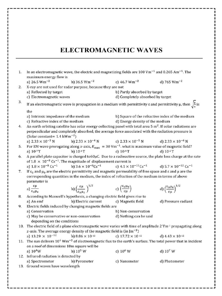electromagnetic waves | PDF