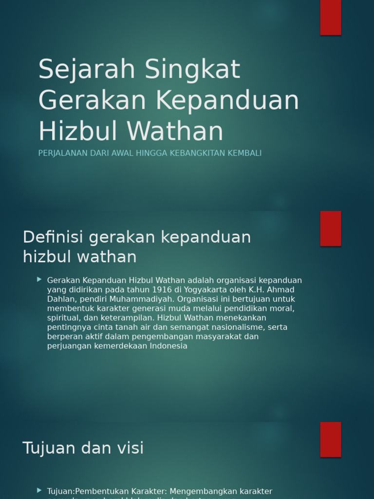 Sejarah Singkat Gerakan Kepanduan Hizbul Wathan | PDF