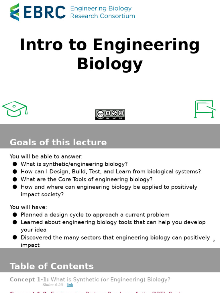 Intro To Engineering Biology | PDF | Molecular Cloning | Proteins