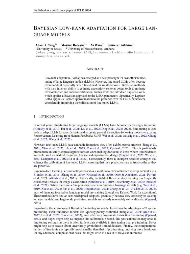 Bayesian Low Rank Adaptation F | PDF | Matrix (Mathematics) | Statistical Inference