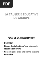 Étapes d'une causerie éducative | PDF
