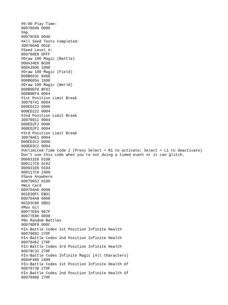 SLUS_008.92 | PDF | Final Fantasy | Square Enix Franchises