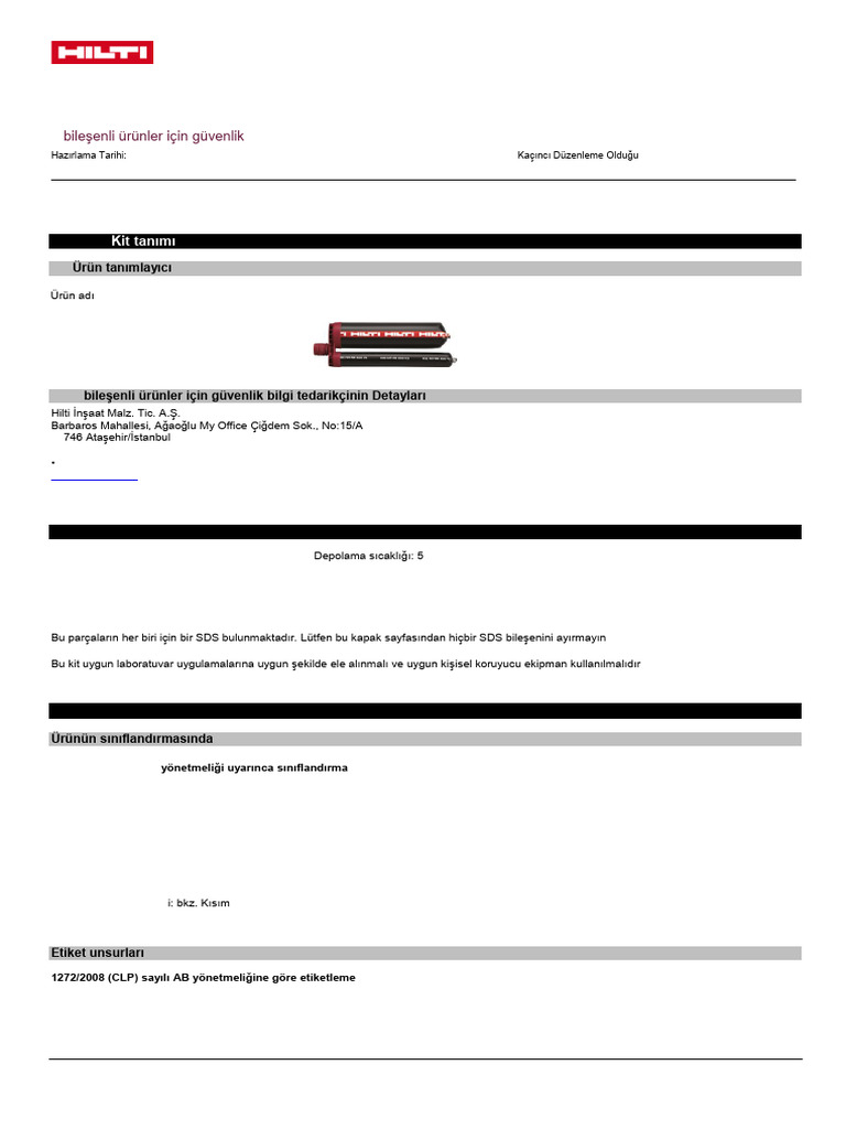 Material Safety Datasheet HIT RE 500 V3 TR Material Safety Datasheet IBD WWI ...