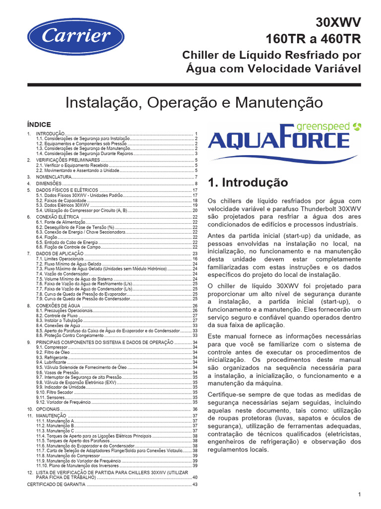 00DCC7002100000A IOM AquaForce GreenSpeed 30XWV D 08 22 View | PDF ...