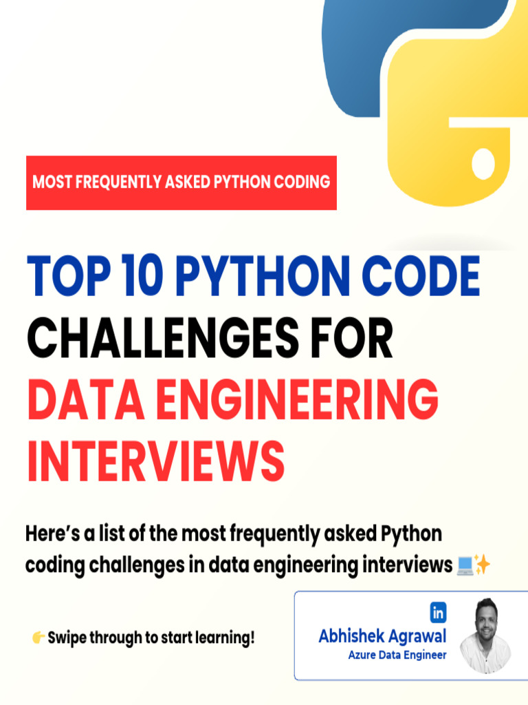 Top 10 Code Challenges Interview Abhishek | PDF | Python (Programming Language) | Computer ...