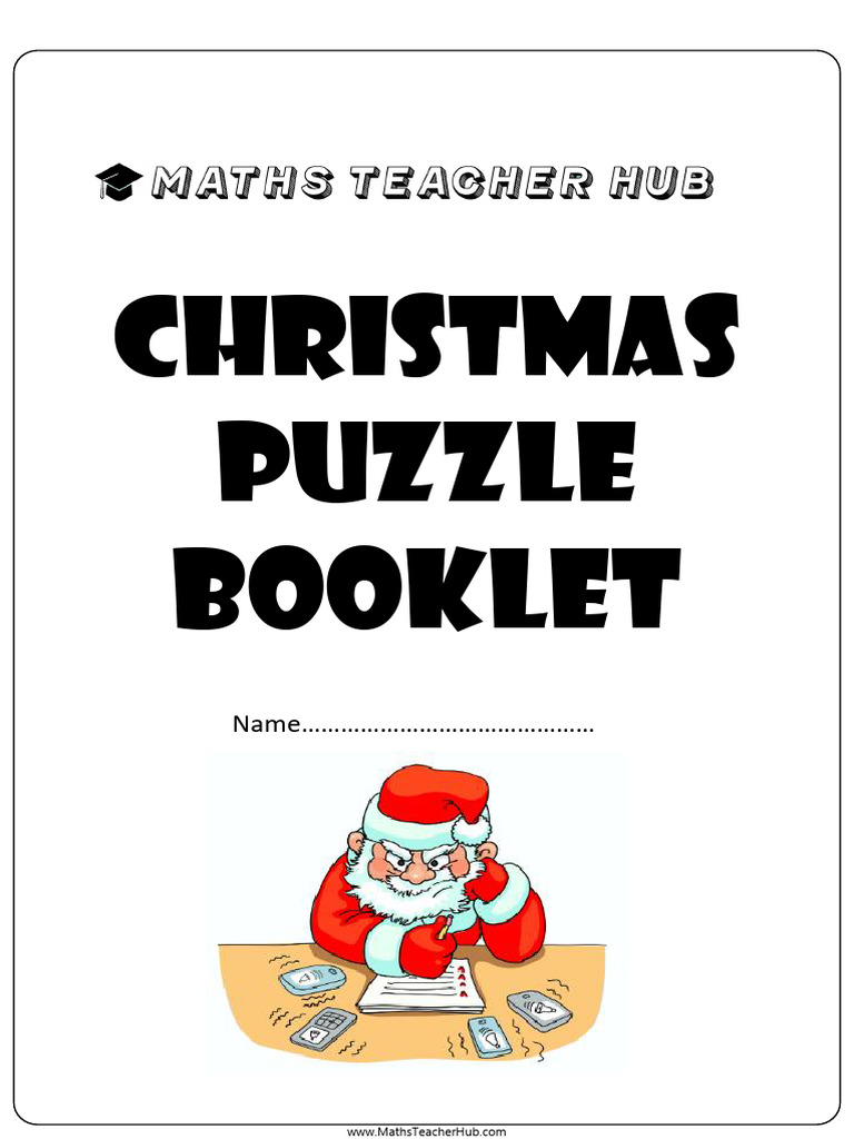 Christmas Math Puzzle Booklet | PDF