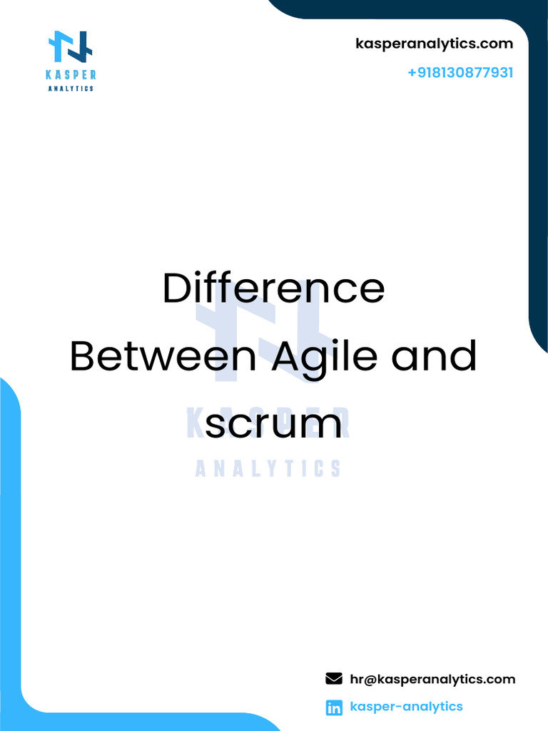 Difference Between Agile and Scrum | PDF | Agile Software Development ...