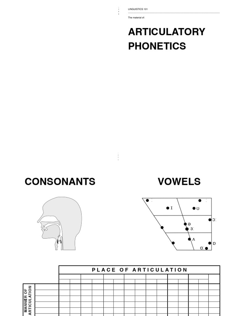 PHONETICS. Learning Note For Students | PDF
