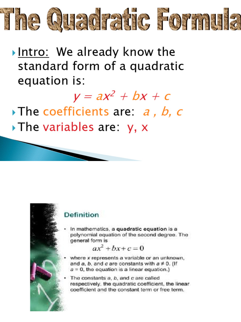 Quadratic Equation | PDF | Quadratic Equation | Factorization