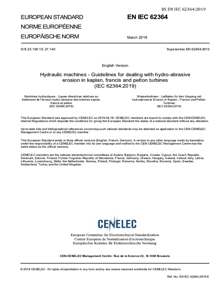 EN IEC 62364-2019 | PDF