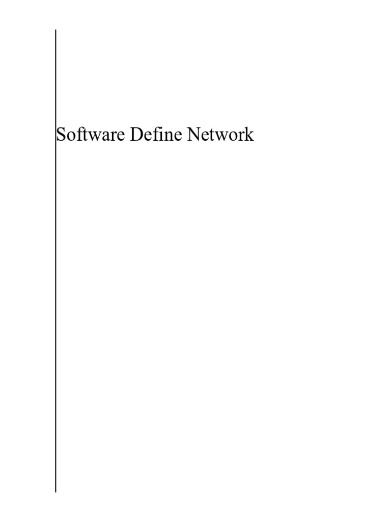 Software Defined Networking Notes | PDF | Computer Network | Wi Fi