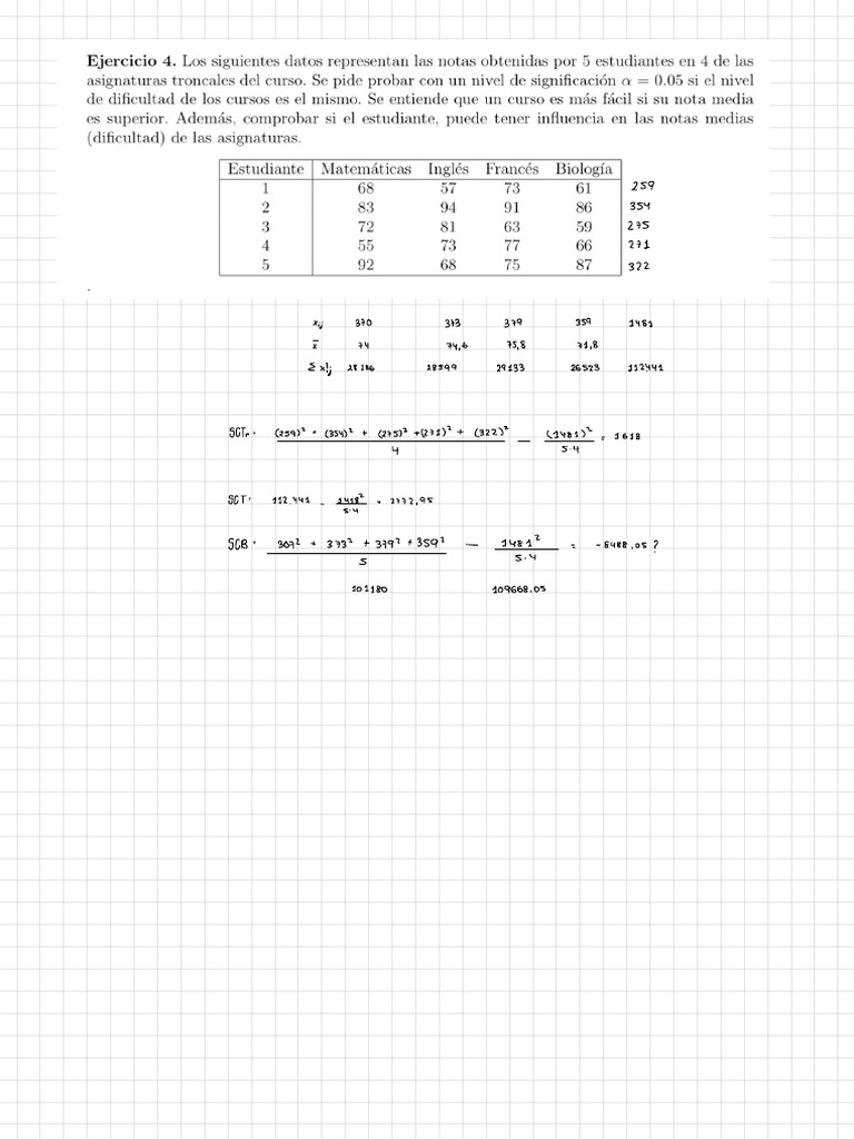 Ejercicio 4 Anova | PDF
