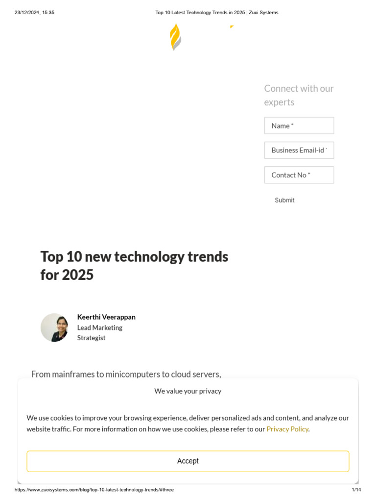 2025 Tech Trends for Business Leaders | PDF | Cloud Computing ...