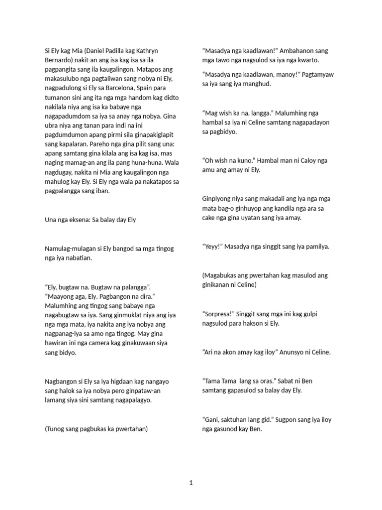 Barcelona Hiligaynon Script | PDF