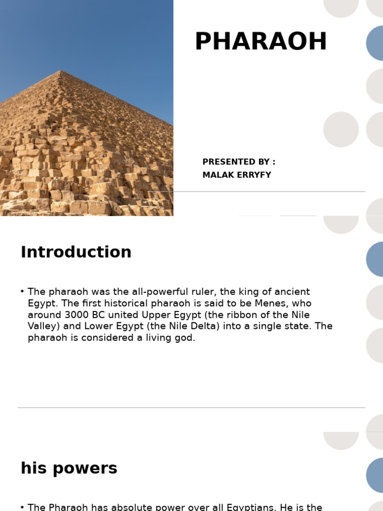 Role and Power of Ancient Pharaohs | PDF