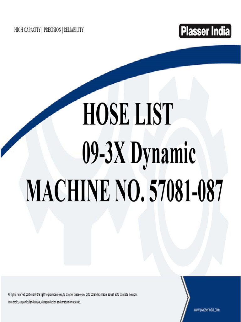 07 _ HOSE LIST | PDF | Vehicle Technology | Mechanical Engineering