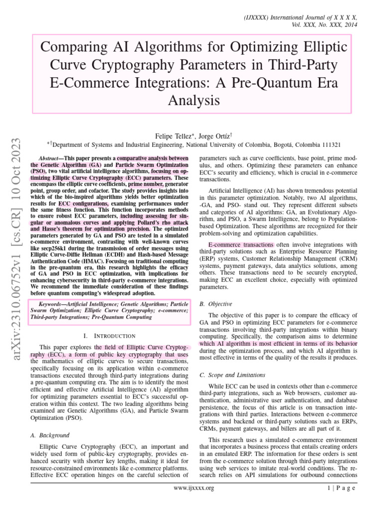 curvaeliptica | PDF | Genetic Algorithm | Artificial Intelligence