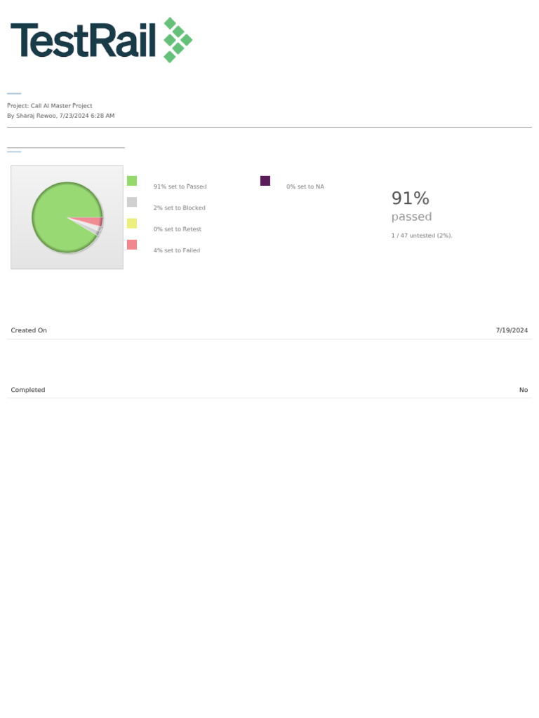testrail-report-3707 | PDF | Safari (Web Browser) | Software
